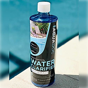 Pool Clarifier Liquid for Fast Acting Cloudy Water Treatment, Swimming Pool Water Clarifier Pool Owners Love, Use Our Clarifier to Keep Your Pool Clear | AquaDoc 32oz