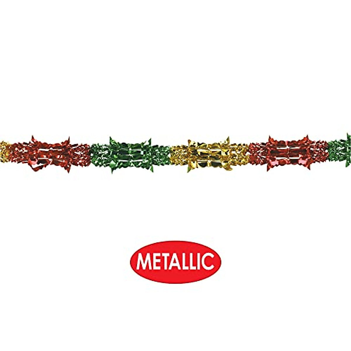 Beistle Multi-Color Metallic Garland