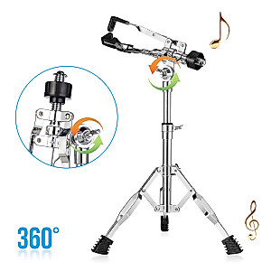 LOLUNUT Snare Drum Stand with Drum Sticks Holder,Adjustable Practice Drum Stand for 10-14 Inch Drum Pad,Snare Drum Beginners