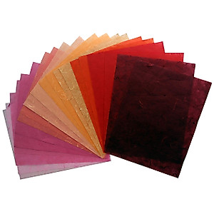60 Sheets 8.5 x 11 inch Handmade Paper Mulberry Paper Sheets for Crafts Japanese Tissue Paper with Designs 8.5 by 11 inch Letter Size Collage Art Supplies soap Paper Packaging wrap soap Supplies Bulk