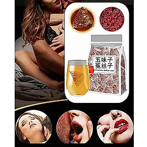 Men’s Essentials Five Flavors Goji Berry Tea, Five Flavors Wolfberry Tea，Five-Flavor Goji Berries Nourishing Tea, Chinese Herbal Tea for Men（50 sachets/box） (1Box)