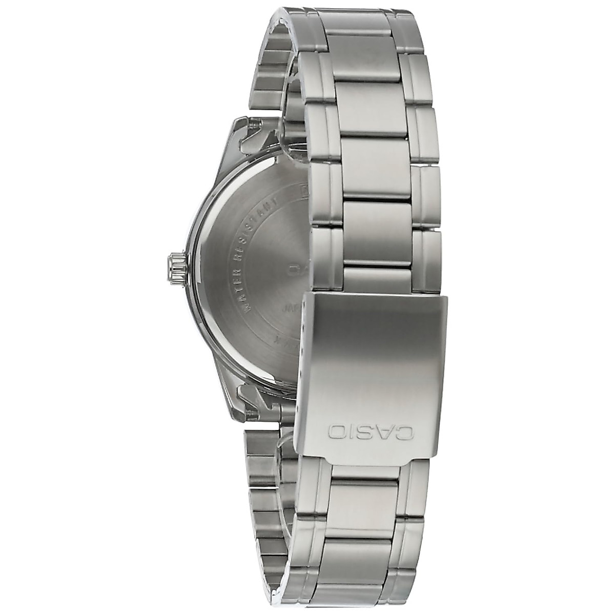 Casio #MTP-V001D-1B Men's Standard Stainless Steel Easy Reader Black Dial Watch