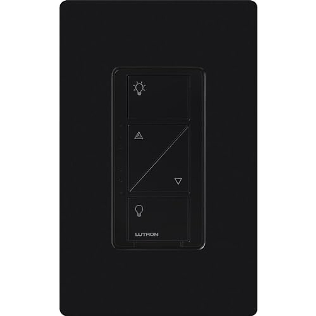 Lutron Caseta Original Smart Dimmer Switch (Lutron Smart Hub Required), for LED Lights, 150 Watt, Single-Pole/3-Way, No Neutral Required, PD-6WCL-BL, Black