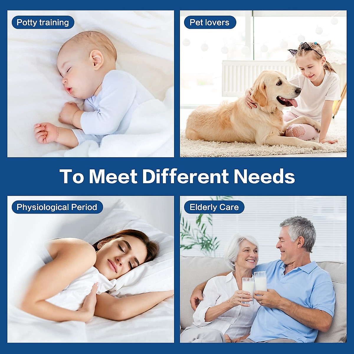 Premium Waterproof Bamboo Mattress Protector Queen Size for Cooling & Breathable,Ultra Soft Mattress Pad Cover,18 Inch Deep Pocket Fitted 8"-21"