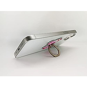 Cacylife Cute Butterfly Cellphone Stand Set,Kawaii Ring Holder Grip For Girls and Women,Compatible with iPhone,Samsung Galaxy,iPad,Tablet and other Phones or Case(4 Pack with Pink,Yellow,Purple,Green)