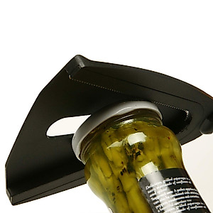 Norpro Grip-Ez Jar Opener Stainless Steel, 10in/25.5cm, Black