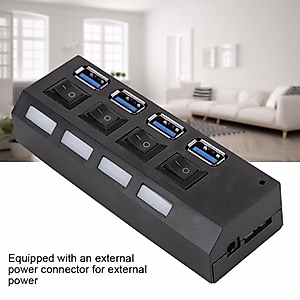 Practical USB Docking Station, Durable USB Hub, Portable Computer Peripherals for Office Home Computer Accessories
