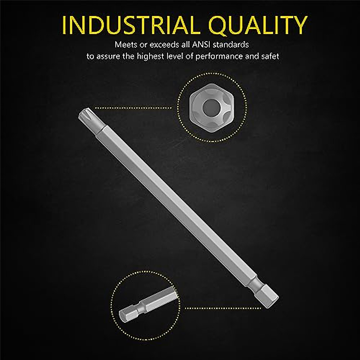 Renekton Security Power Bit Set, 1/4" Shank, 3" Length,Premium Cr-V Steel, 32 Piece