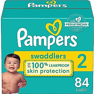 Pampers Swaddlers Newborn Diaper Size 2 84 Count