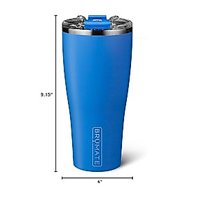 BrüMate Nav XL 32oz 100% Leak Proof Insulated Travel Tumbler with Magnetic BevLock™ Lid - Double Wall Cup-Holder Friendly Stainless Steel Mug (Azure)