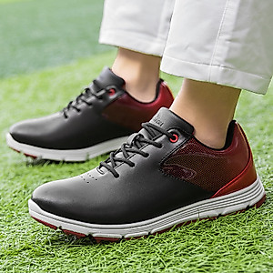 Waterproof Golf Shoes for Men Spikeless Outdoor Golf Sport Training Sneakers Classic Mens Golf Trainers Size 13 14 …