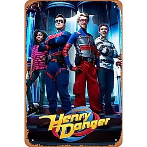 Shvieiart Movies Vintage Tin Sign Henry Danger,Film and Television Poster Gift Wall Decor Art for Bars,Restaurants,Cafes,Bar Club,Pubs 8''x12'' Inch Metal Signs.