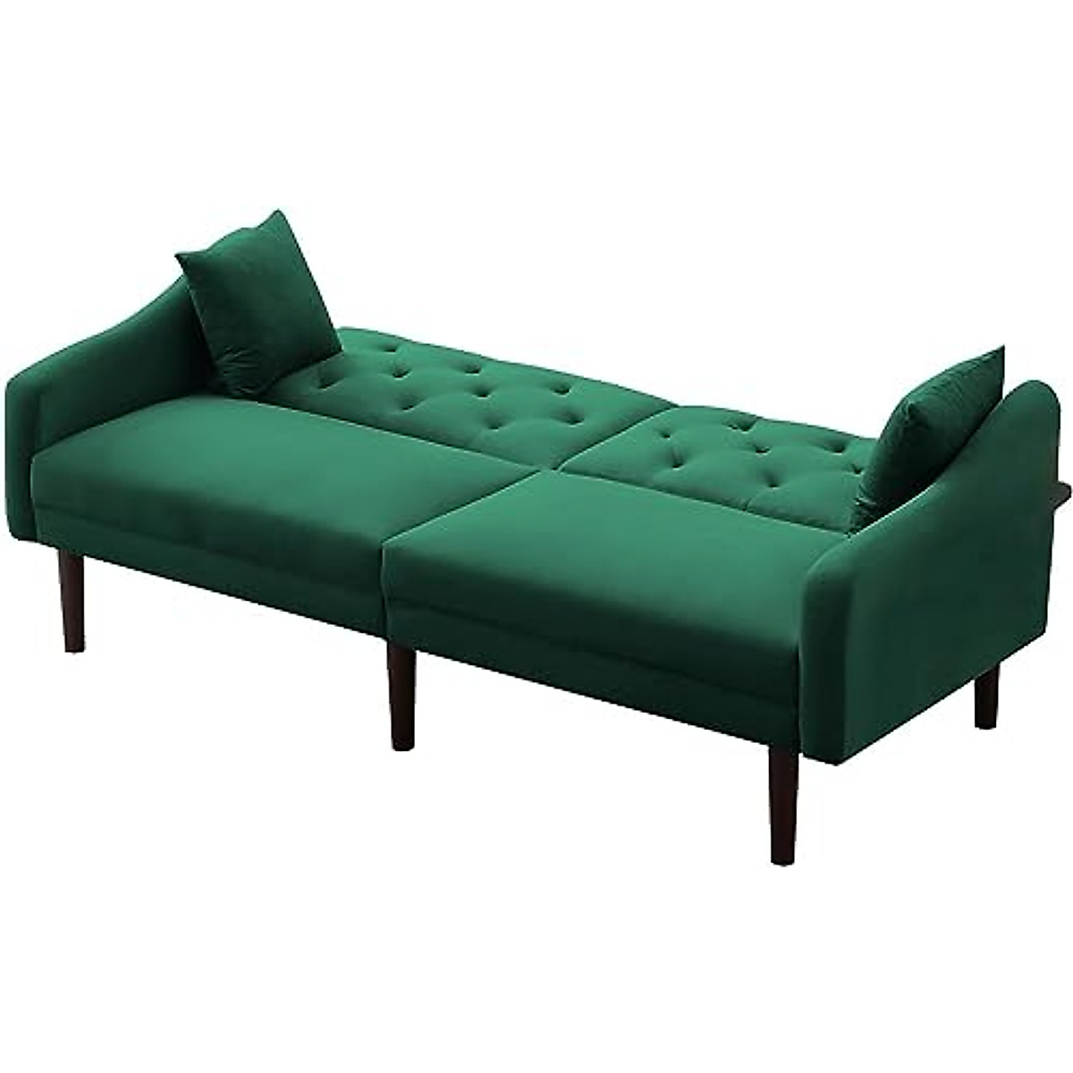 Modern Napping Futon Sofa Daybed Loveseat,2 Seaters Love Seat Convertible Sleeper Couch Bed for Home Apartment Office Small Space Living Room Furniture Sets