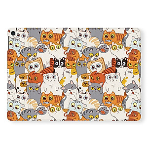 LI-LOVE Case for iPad 9th 8th 7th Generation 10.2 inch 2021 2020 2019 Release Lightweight Slim Protective Soft TPU Folio Stand Cover Cute Cat Adjustable Angles Auto Wake Sleep Smart Leather Case