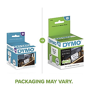 DYMO Authentic LW Video Top Labels, DYMO Labels for LabelWriter Label Printers, 1-4/5" x 3-1/10", 1 Roll of 150