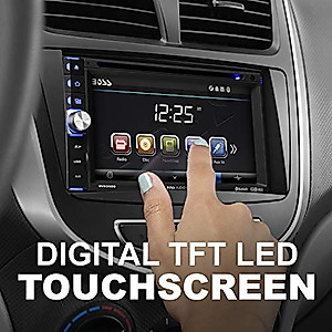 BOSS Audio Systems BVB9358RC Car Stereo System - 6.2 Inch Double Din, Touchscreen, Bluetooth Audio and Calling Head Unit, Aux In, USB, SD, CD Player, AM/FM Radio Receiver, Backup Camera