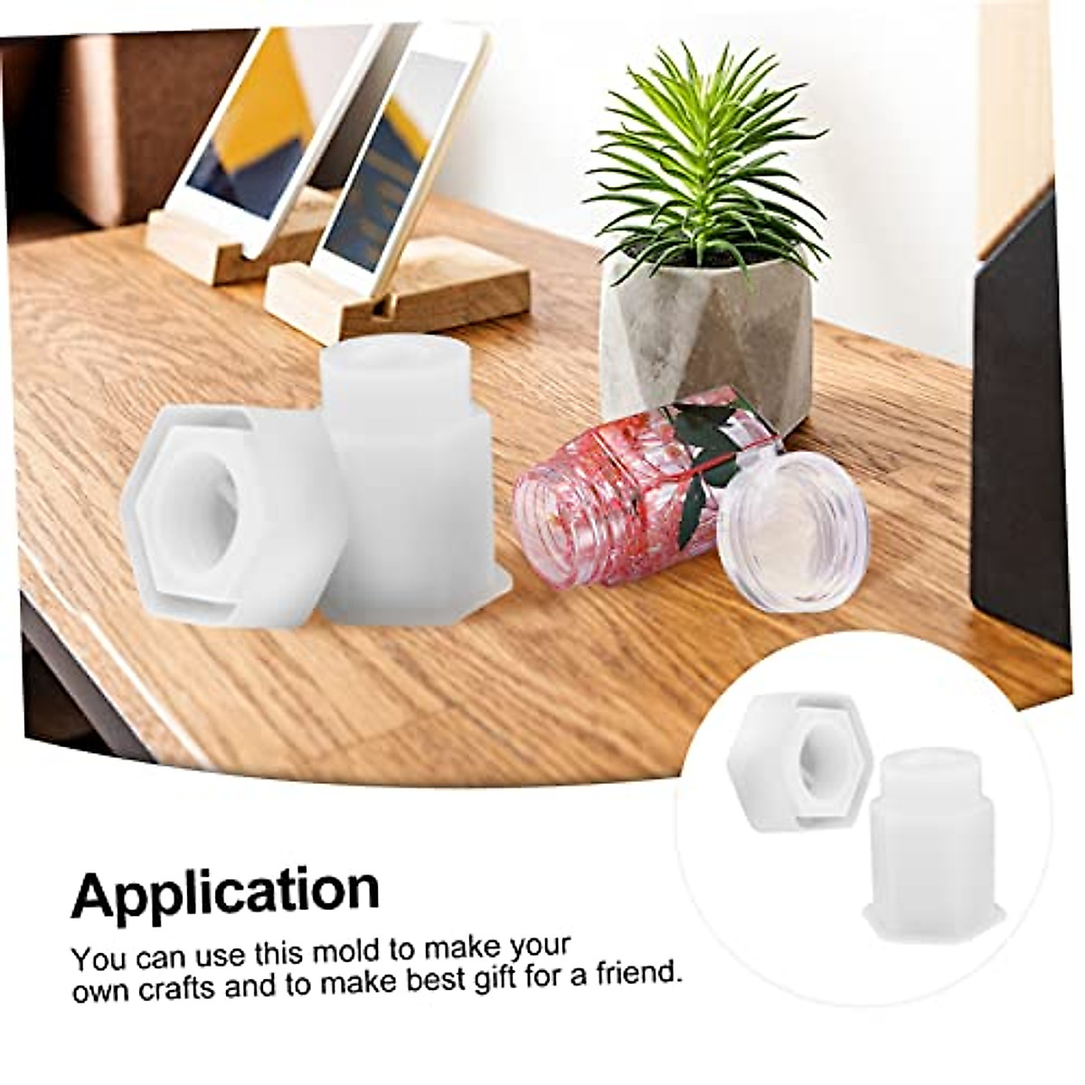 SEWACC 1pc Storage Box Mold Silicone Tray Mold Jewelry Organizer Box Hand Mold Box Silicone Molds DIY Bottle Jewelry Container Handmade Mold Storage Bottle Mold Storage Container Mold