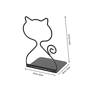 PLAFOPE 2pcs Metal Bookends Teenage Girl Books Metal Bookshelf File Book Stands Book Organizer Reading Book Stands Look at The Bookshelf Iron Metal Desktop Bookcase Desktop Book Holders