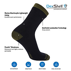 DexShell Thermlite Socks - SS23 - Small - Green