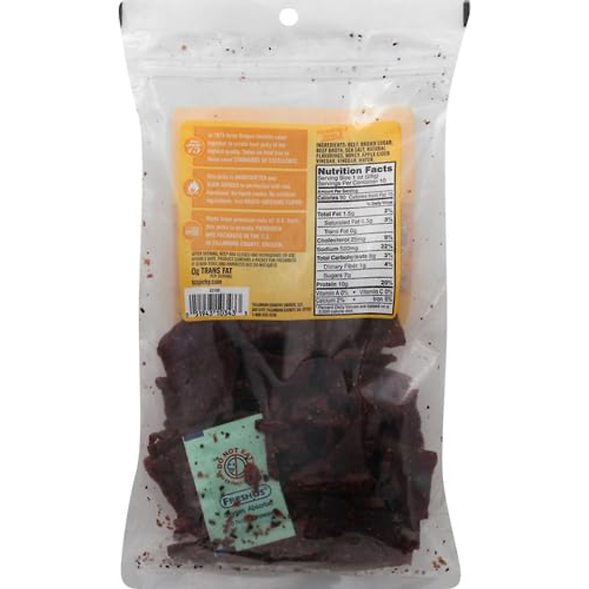 Tillamook Country Smoker Real Hardwood Smoked Beef Jerky, Honey Glazed, 10 Ounce