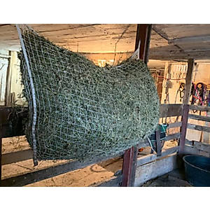 NRTFE Hay Net Slow Feed Bag for Horse Feeder Full Day Feeding Grazing Extra Large (63"x40")
