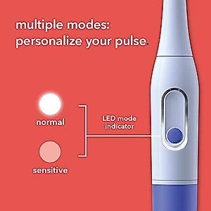 hum by Colgate Smart Battery Toothbrush Kit, Sonic Toothbrush with Travel Case (Blue)