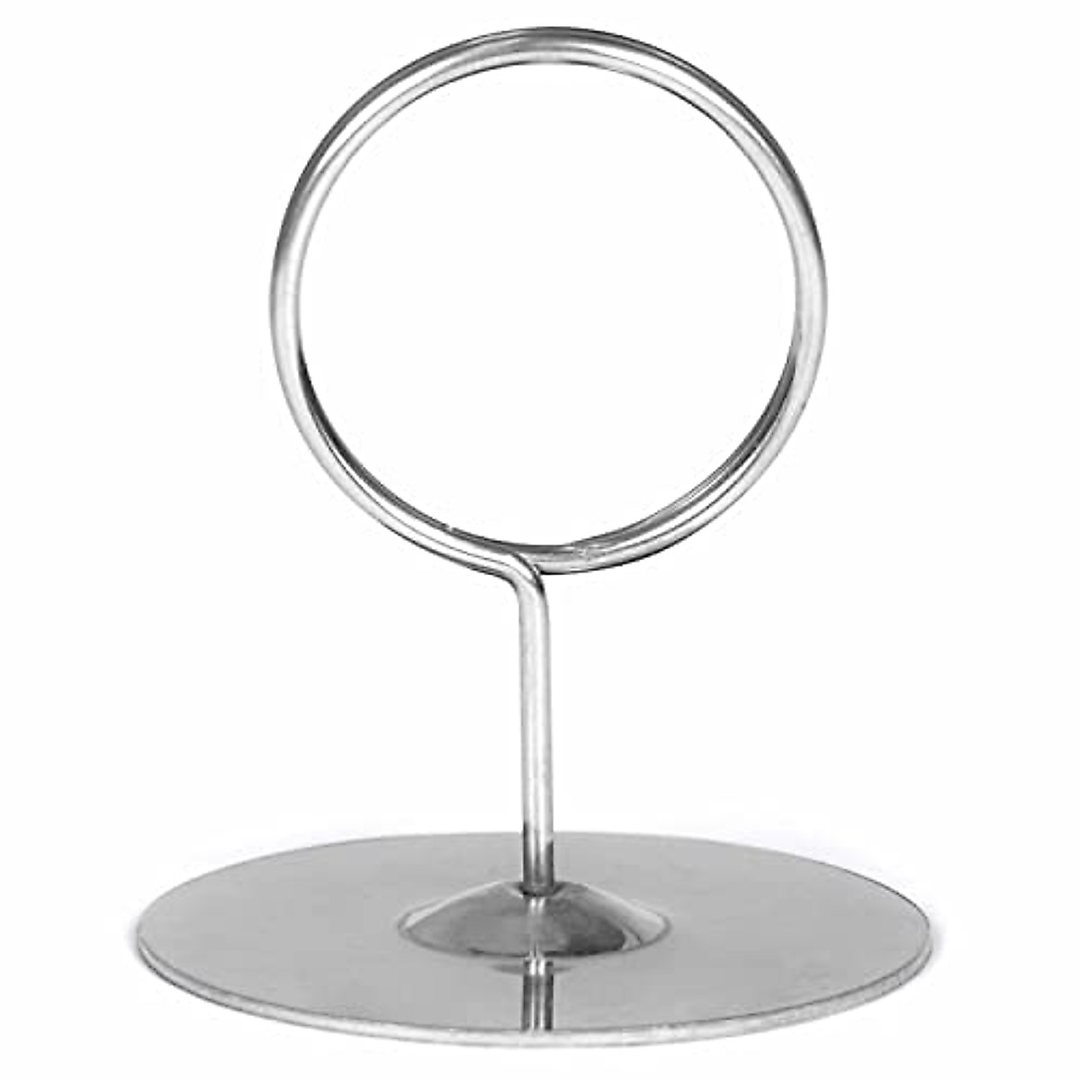 12-Pack of 2.25" Table Number Holder, Menu, and Place Card Stands | Tabletop Stainless Steel Ring-Clip Card Markers & Photo Holder for Restaurants, Weddings, Banquets, Home Usage, and Parties