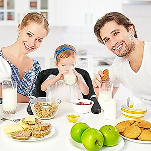 Fast Table Chair Hook on High Chair Clip on Table Clamping Chair High Load Fold-Flat Storage Tight Fixing Feeding Seat Attach to Table Ideal Folding Chair for Travel (Black)