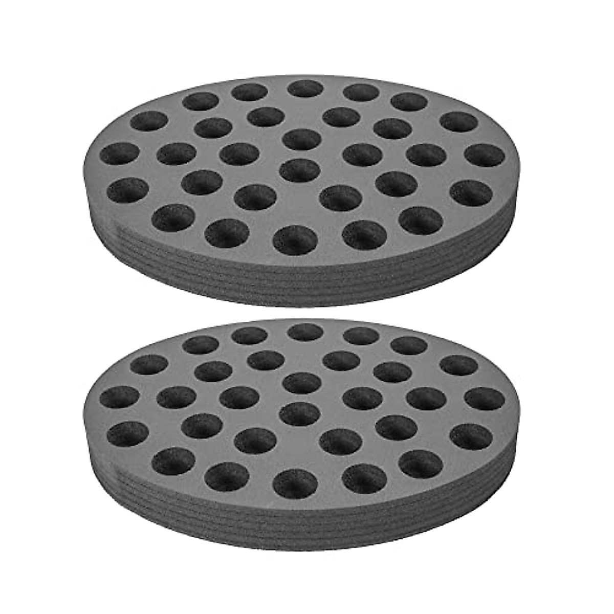 Polar Whale 2 Shot Glass Holder Floating Trays Table for Pool Beach Spa Hot Tub Bar Club Party Float Indoor Outdoor Durable Foam Serving Rack 16.67 Inches Wide Holds 30 Shots