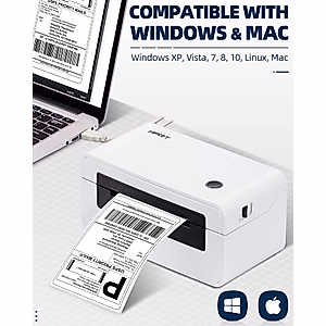 HPRT Thermal Label Printer, USPS Shipping Label Printer for Shipping Packages, Desktop Inkless Printer, Support Amazon, Shopify, UPS Mailing, Barcode, Sticker, Mailing Business