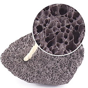 Natural Elephant Natural Volcanic Lava Pumice Stone Callus and Foot Pedicure Rock Scrub Packs (Single Pumice Stone)