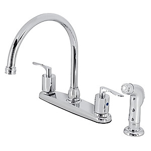 Kingston Brass FB791SVLSP Serena 8" Centerset Kitchen Faucet, Polished Chrome