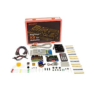 DFROBOT UNO R3 Complete Starter Kit for Arduino with Detailed Tutorial - Compatible with Arduino UNO R3 and Arduino IDE for Electronics and Arduino Programming Learning