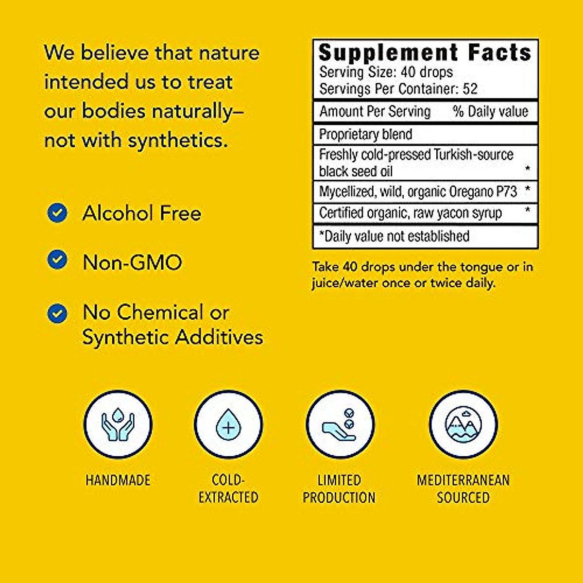 NORTH AMERICAN HERB & SPICE Black Seed Oil Absorb-Max TQ - 2 fl. oz. - Sublingual Mycellized Drops - Immune Support & Digestive Health - Oil of Oregano - Non-GMO - 52 Total Servings