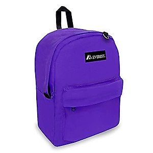 Everest Classic Backpack, Dark Purple, One Size