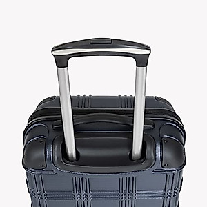 Ben Sherman Nottingham Lightweight Hardside 4-Wheel Spinner Travel Luggage, Naval, 28-Inch Checked