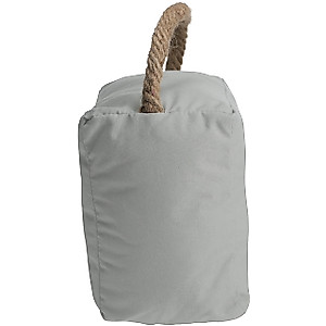 Pavilion Gift Company Family Rules: Be Happy Laugh A Lot Door Stopper, Grey