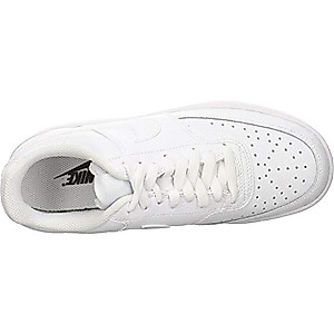 Nike Women's Court Vision Low Sneaker, White/White-White, 8 Regular US