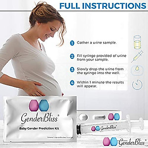 Gender Prediction Test - Early Pregnancy Kit - Reveal if Your Baby is a boy or Girl from 8 Weeks - Instant Results