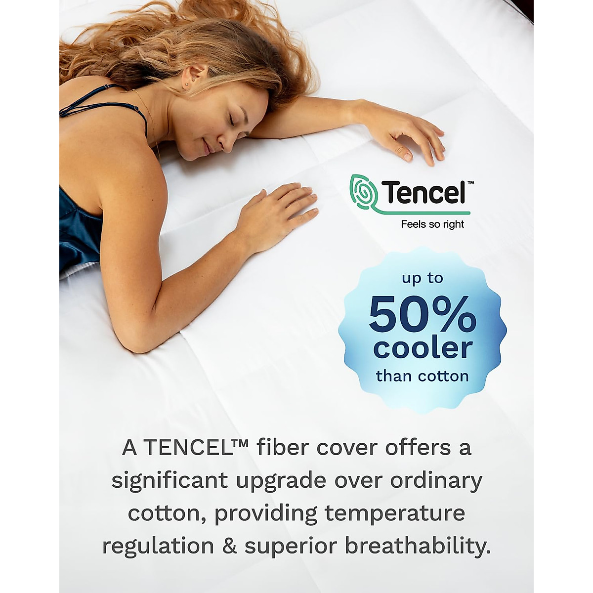 ViscoSoft 4 Inch Pillow Top Memory Foam Mattress Topper Queen - Cooling Hybrid Lux Dual Layer Mattress Pad - CertiPur-US Certified