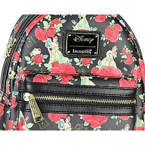Loungefly Disney Beauty And The Beast Belle Roses Mini Backpack