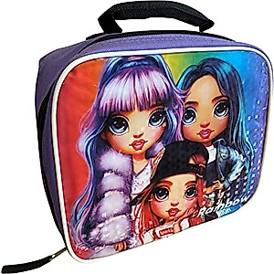 Fast Forward Rainbow High Insulated Lunch Bag (Purple)