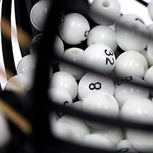 Liberty Imports Classic Bingo Cage Game Set with Numbered Balls, Tracker Board, Reusable Cards, and Tumbler - Perfect for Adults, Seniors, Family, Kids, and Party Nights