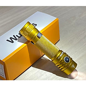 Wurkkos WK03 Pocket Flashlight Rechargeable, 1200 High Lumens Super Bright LED Flashlight with 6 Modes, High CRI 519A LED, IP68 Waterproof, Small Powerful Flashlight for Home, Emergency, Camping