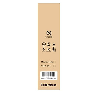 Chooee Quick Release Skewers Front & Rear Set for Mountain bike,red