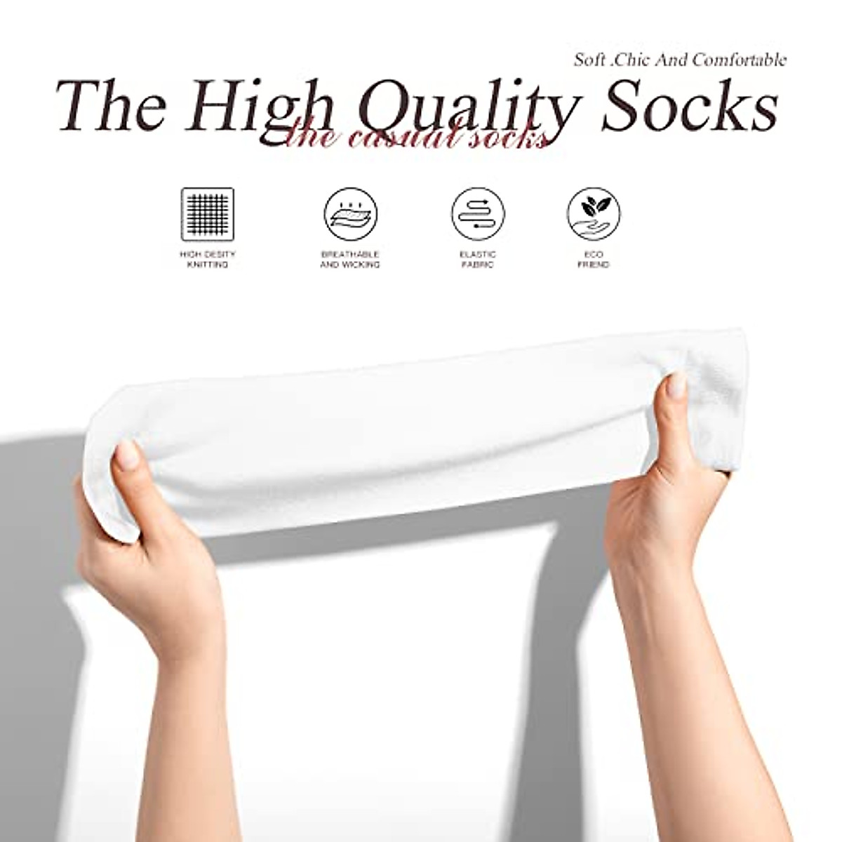 SARNFANS Spa Fashion Compression Socks,Basalt Stones Theraphy Relaxing,Performance Polyester Cushioned Athletic Crew Socks for Running,Athletic Multicolor - 12 inches