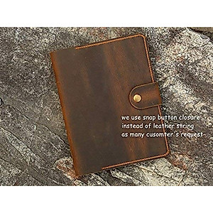 Personalized distressed leather iPad cover case for iPad Pro 9.7 11 12.9 Leather iPad portfolio case for 2019 iPad Air 10.5 inch IDP97SPNC