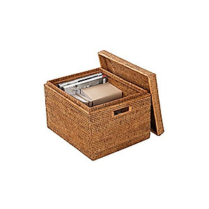 Kouboo La Jolla Rattan Box, Honey-Brown