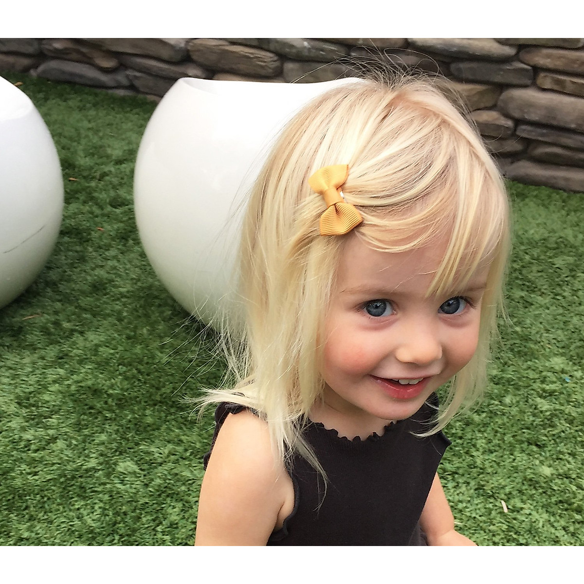 Baby Wisp 5 Charlotte Grosgrain Hair Bows Baby Girls Clips - Flowers in the Attic Gift Set