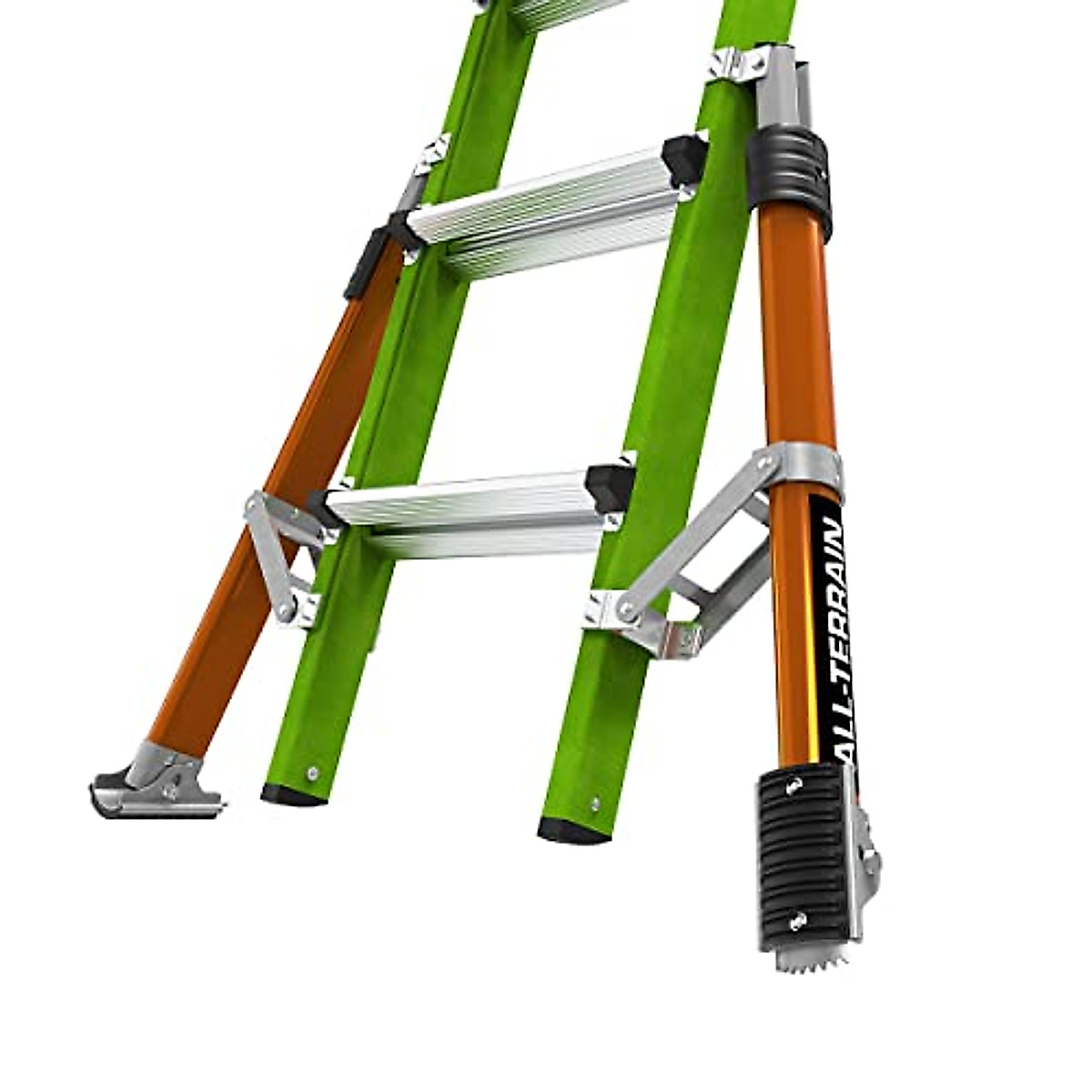 Little Giant Ladder Systems Conquest 2.0 All-Terrain, M17, 17ft, Multi-Position Ladder with Adjustable Outriggers, Fiberglass, Type 1A, 300 lbs Weight Rating, (17107-001)
